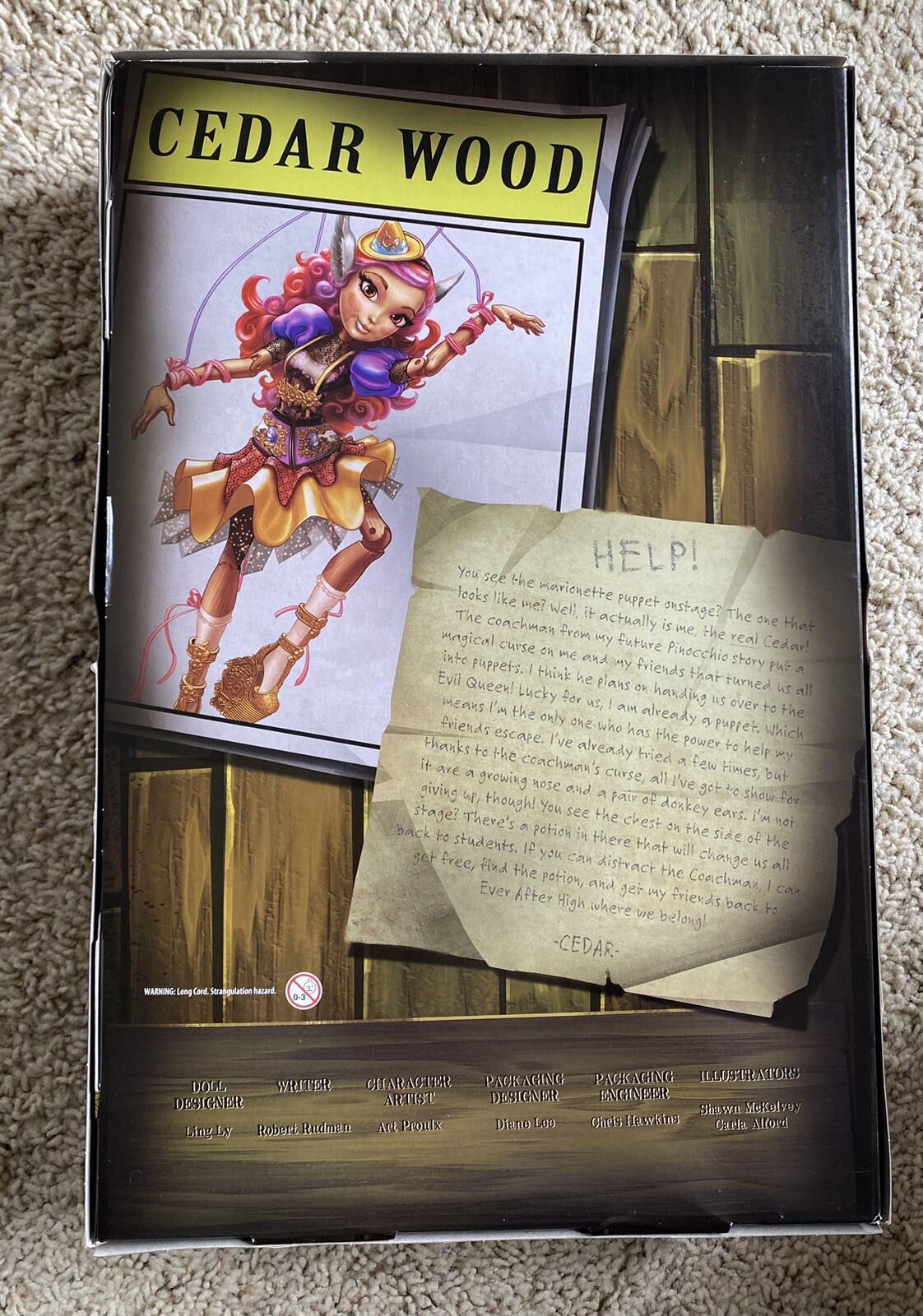 Cedar Wood Ever After High Card