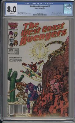 WEST COAST AVENGERS #17 - CGC 8.0 - 1ST APPEARANCE OF DOMINUS - MARVEL ...