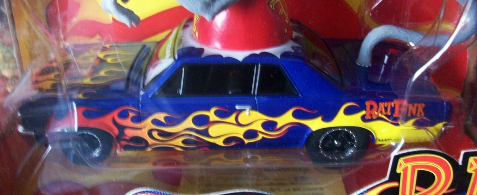 MATCO TOOLS ED ROTH RAT FINK FIGURE 1964 PONTIAC GTO FLAMES DIE CAST ...