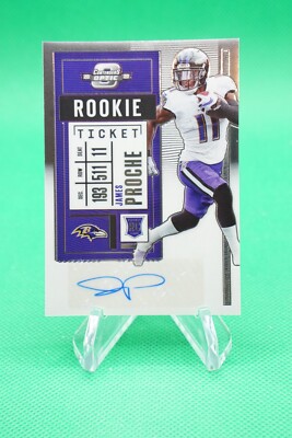 2020 Contenders Optic Rookie Ticket Autographs #195 James Proche Auto ...