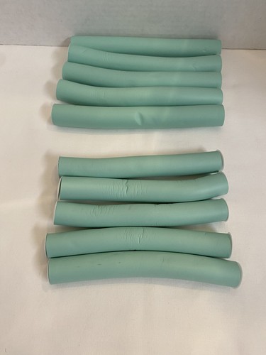 10 Foam Flexible Hair Curling Rods Curler Rollers Spiral Curl No Heat ...