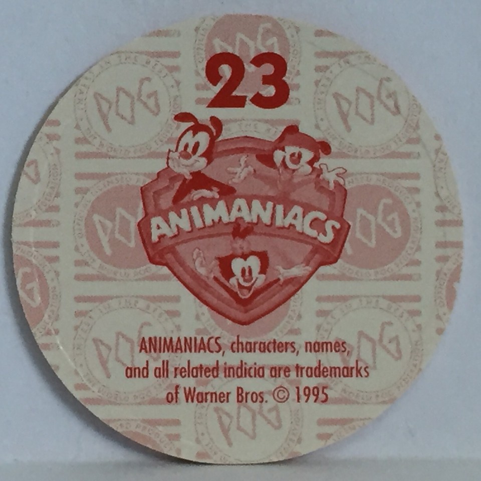 Vintage Pog / Milk Cap * 1995 WPF Animaniacs * #23 | eBay
