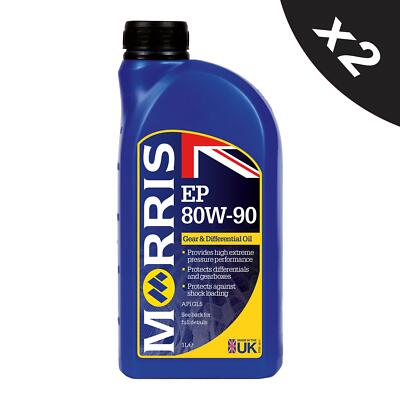 2x MORRIS EP 80W-90 Gear Oil GL5 1L Extreme Pressure Manual Transmission Fluid | eBay