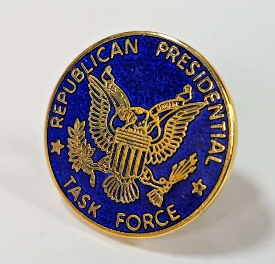 Vintage Republican Presidential Task Force Hat Lapel Pin 3/4" | eBay