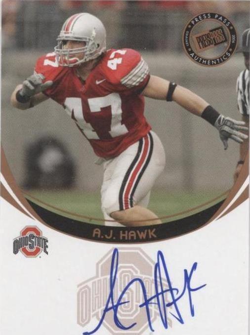 2006 Press Pass - Autographs A.J. Hawk Bronze (AU, RC) for sale online ...