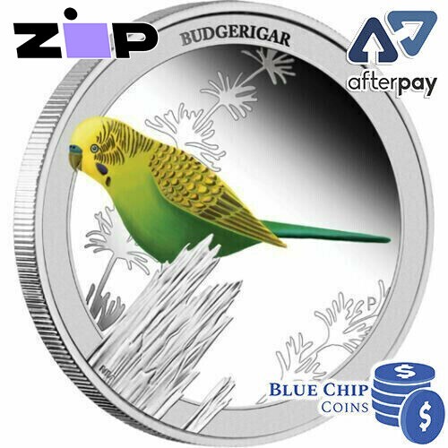 2013 50c Birds of Australia Budgerigar 1/2oz Silver Proof Coin for sale ...