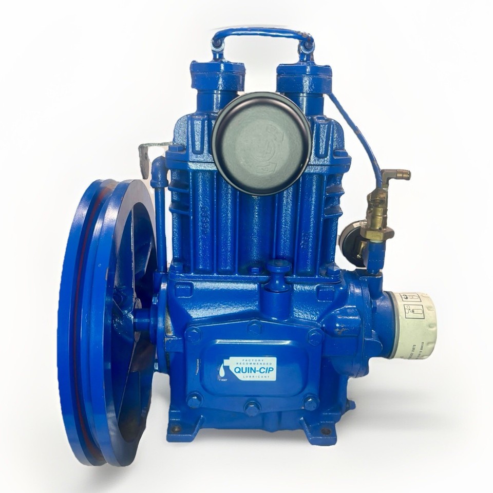 Quincy 210L Pressure Lubricated Air Compressor Pump w Flywheel 210QRBL3 ...