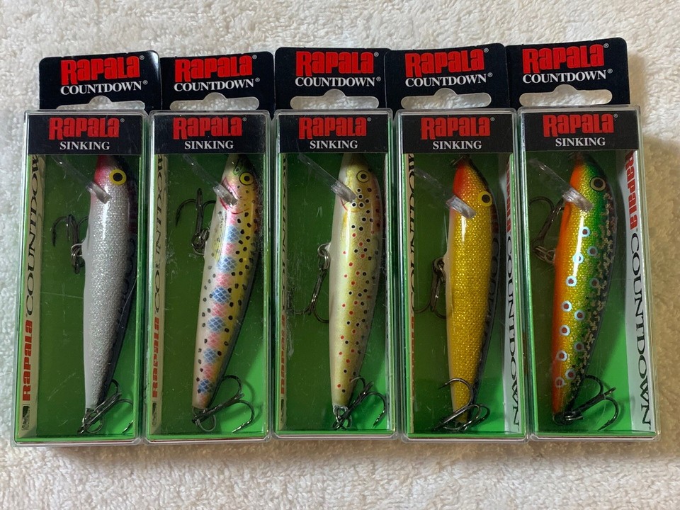 (LOT OF 5) RAPALA COUNTDOWN SINKING CD-9. 7/16oz. CD 9. MULTIPLE COLORS NIP | eBay