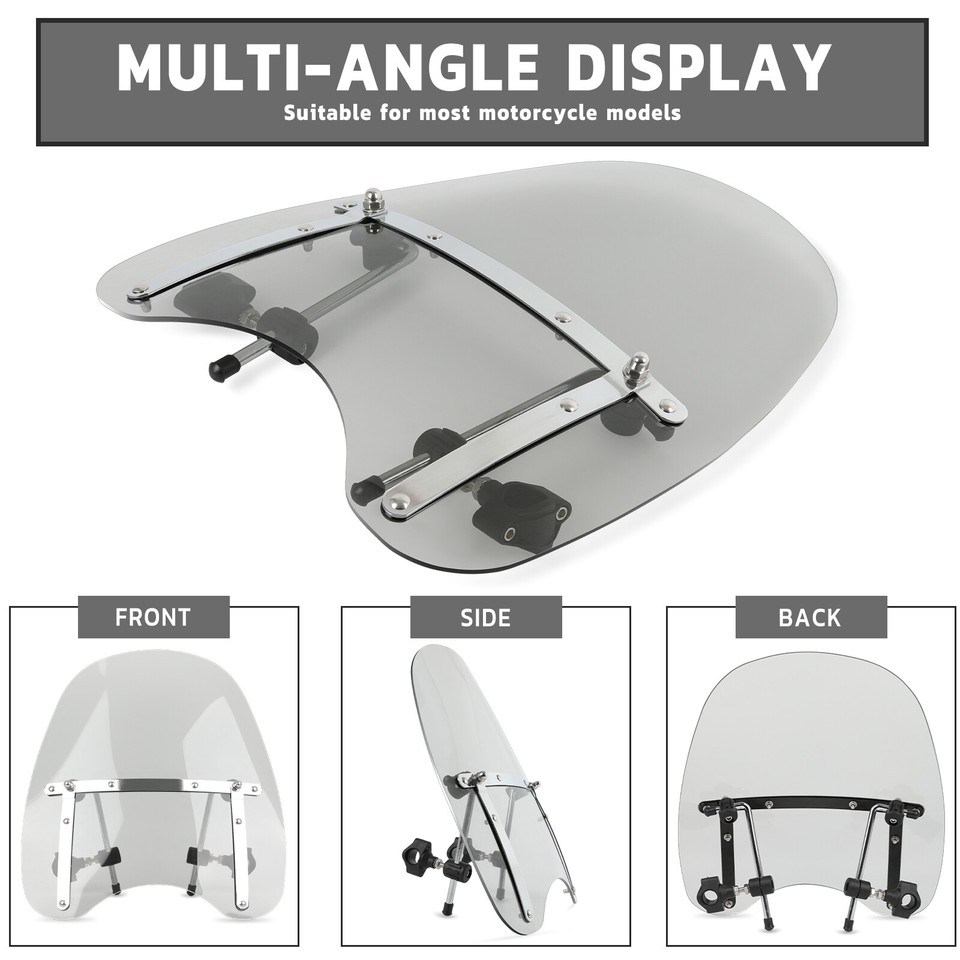 For Honda VLX 600 Shadow Smoke Windshield Windscreen Deflector ...