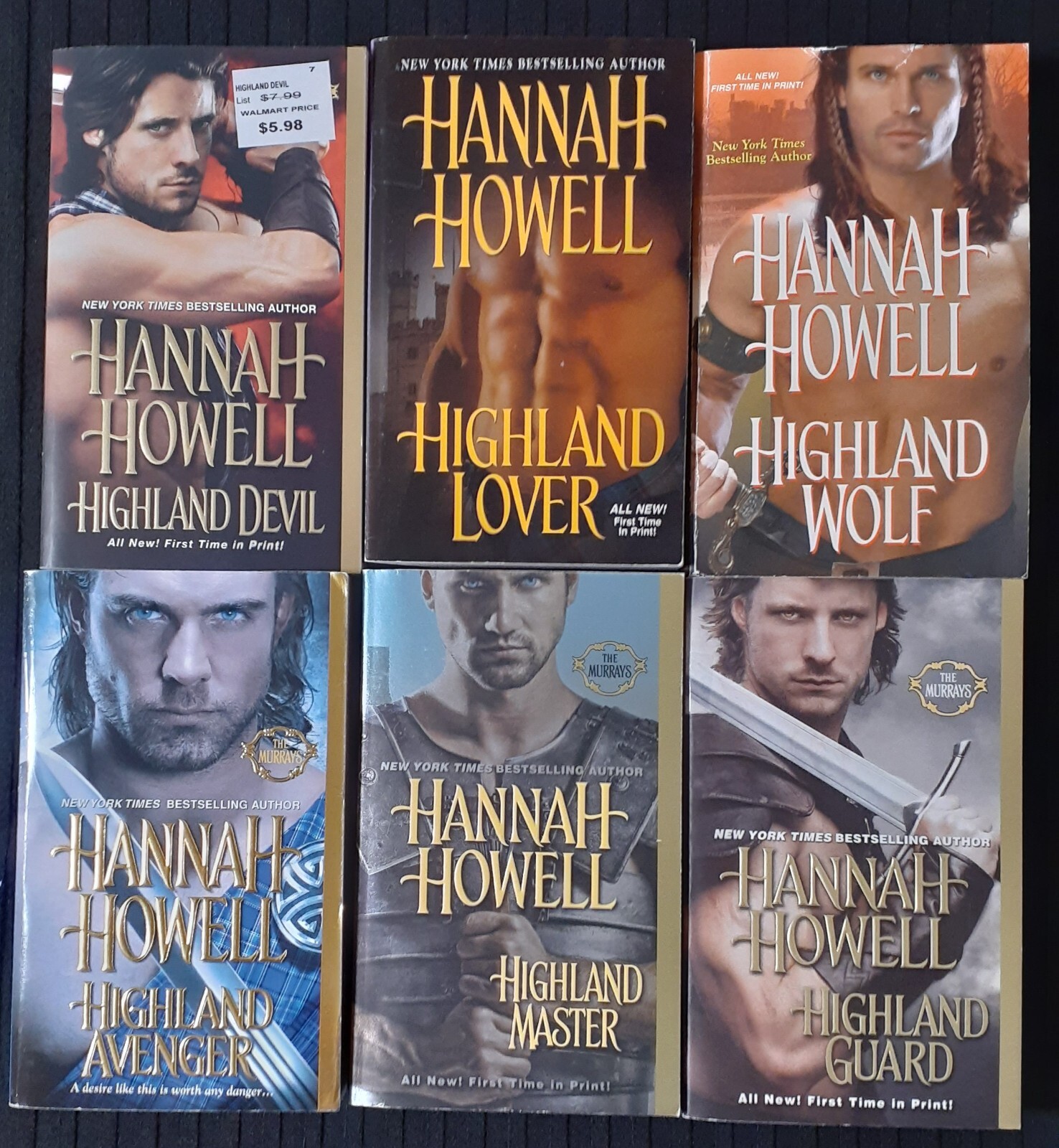 6 Hannah Howell Historical Romances Murray Highlander Paperback offers ...
