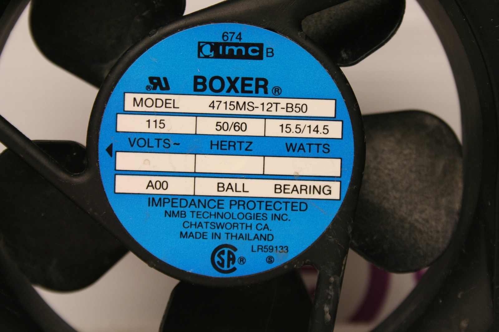 IMC Boxer 4715MS-12T-B50 Fan **XLNT** | eBay