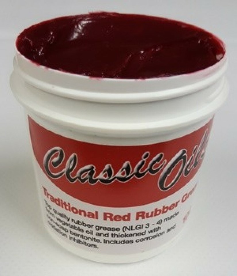 Classic Oils Traditional Red Rubber Grease, designed for automotive ...