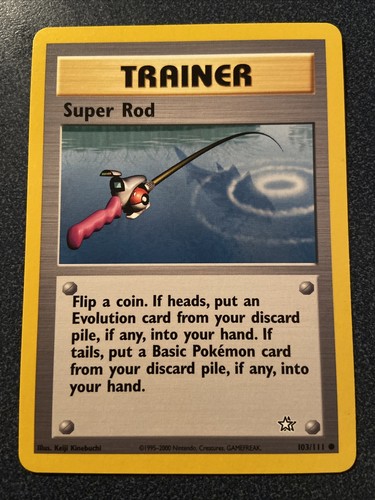 Pokemon Trainer Super Rod - Neo Genesis 103/111 - NM | eBay