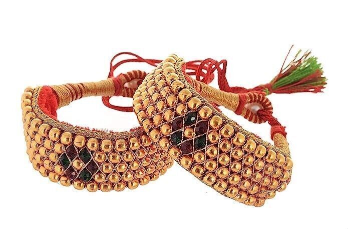 Traditional Gold Plated Royal Rajasthani Look Pochi Armlet Kada ...