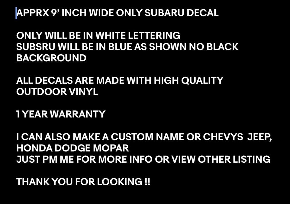ONLY SUBARUS STICKER DECAL FOR SUBARU FANS WRX STI OUTBACK FORESTER | eBay