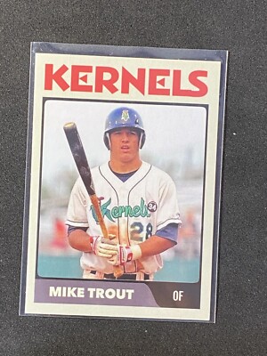 Mike Trout Grand Rapids kernels Rookie Card Angels MVP Goat QTY | eBay