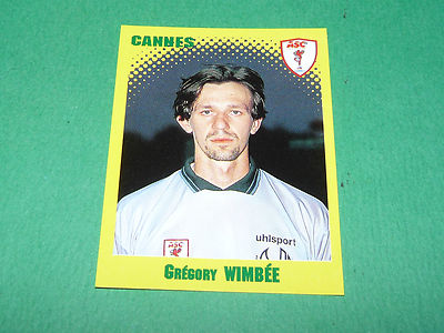 N°61 GREGORY WIMBEE AS CANNES ASC LA BOCCA PANINI FOOT 98 FOOTBALL 1997 ...