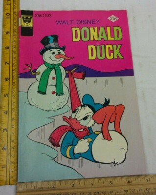 Donald Duck snowman Walt Disney 161 comic book Whitman 1970s F+ | eBay