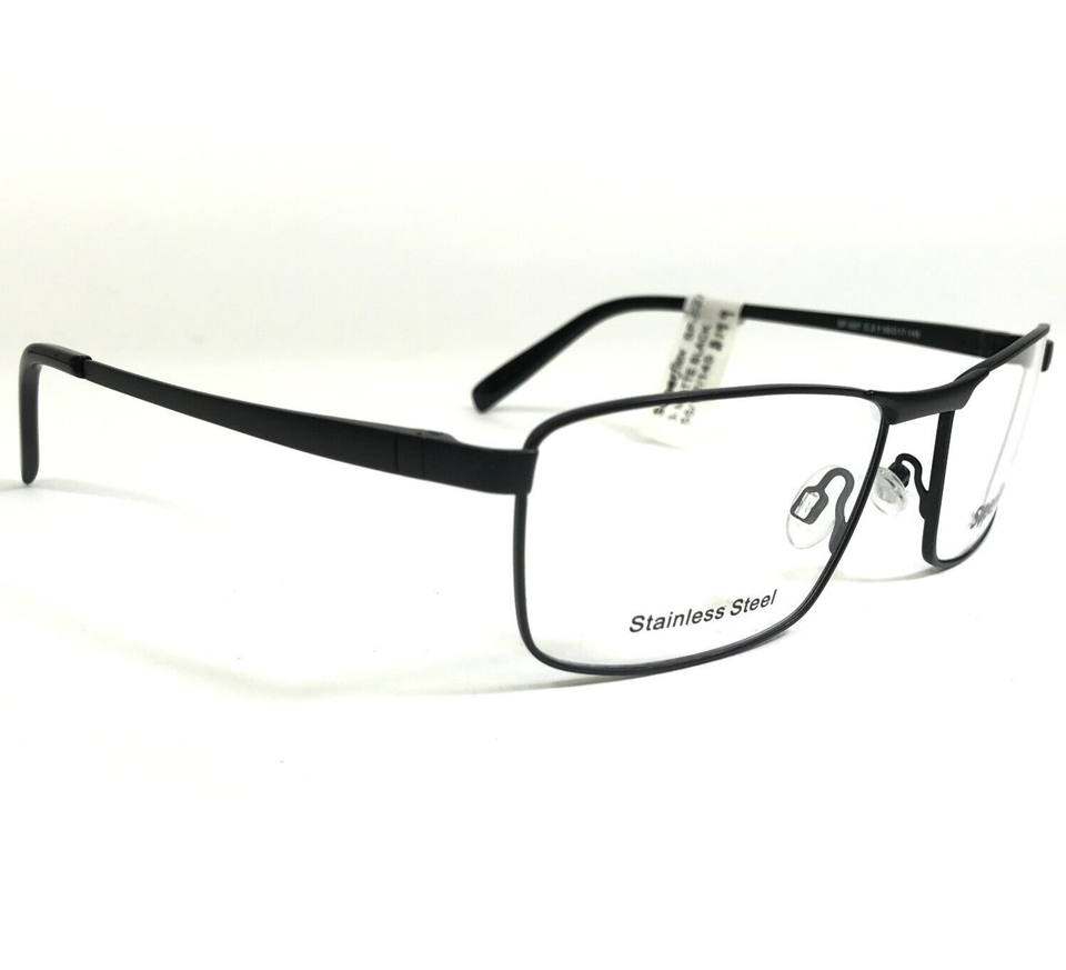 SuperFlex Eyeglasses Frames SF-527 C.3 Black Rectangular Full Rim 55-17 ...