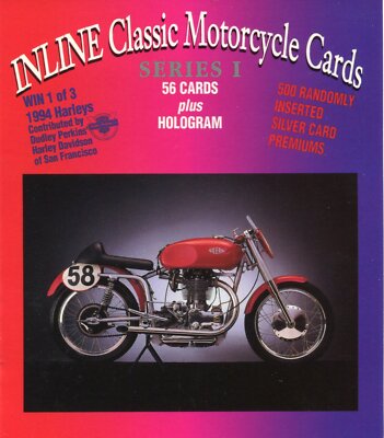 1993 Classic Motorcycles Series 1 Trading Card Factory Set 58 Cards ...