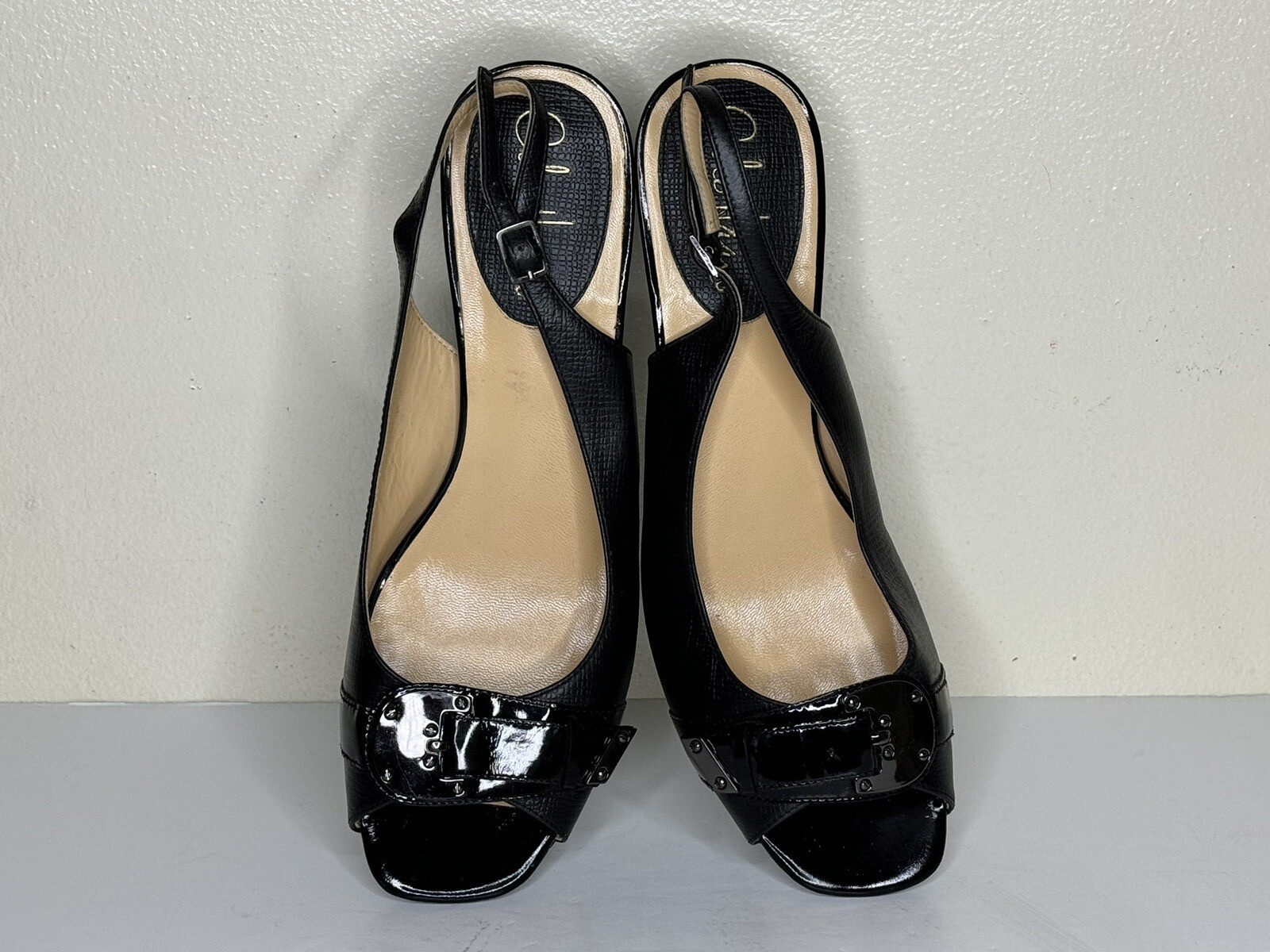Women's Cole Haan Air Eliana Open Toe Sling Back Heels Size 9B D29018 ...