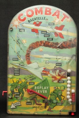1960s Marx G88 Play-Line Bagatelle Games COMBAT Pinball Game | eBay