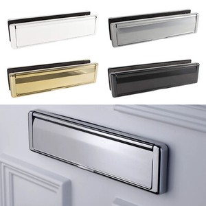 Quality Letter Plate Box Door UPVC Composite Chrome Black Gold Satin ...