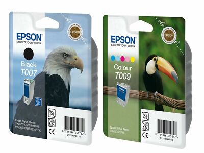 Genuine Epson T007 + T009 Ink Cartridges Multipack C13T00740110 ...