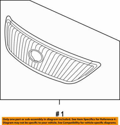 53101-48070 Toyota Grille, radiator 5310148070, New Genuine OEM Part | eBay
