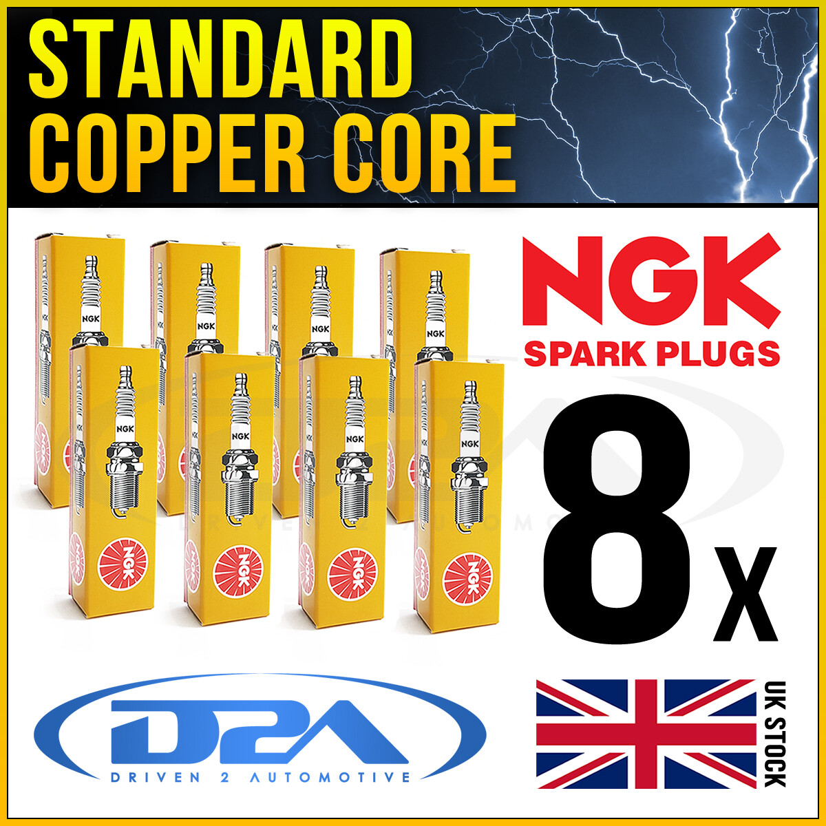 8x NGK BP5ES 6511 Standard Spark Plugs | eBay UK