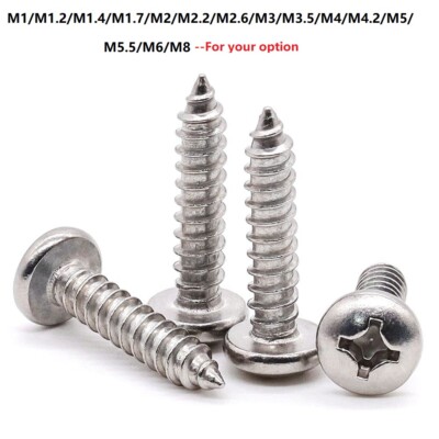 M5.5 M6 Pozi Pan Head Self Tapping Screws Wood Screws- A2 Stainless ...