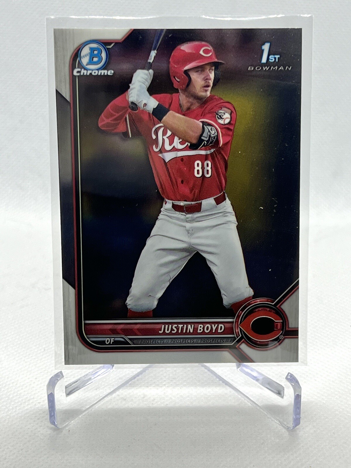 Justin Boyd 2022 Bowman Draft Chrome 1st Bowman #BDC-13 Cincinnati Reds ...