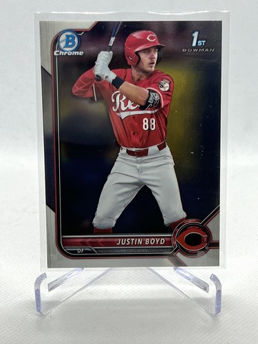 Justin Boyd 2022 Bowman Draft Chrome 1st Bowman #BDC-13 Cincinnati Reds ...