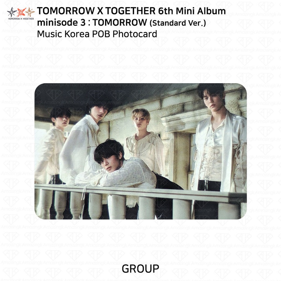 TXT 6th Mini Album Minisode 3:Tomorrow POB Photocard Complete Set KPOP ...