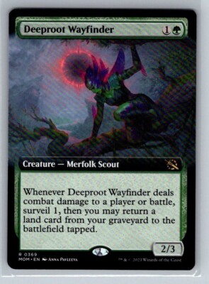 Deeproot Wayfinder Extended Art #369 MOM Magic the Gathering MTG | eBay