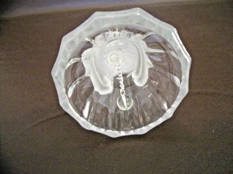 Religious Glass Bell With Frosted Glass Praying Hands | eBay