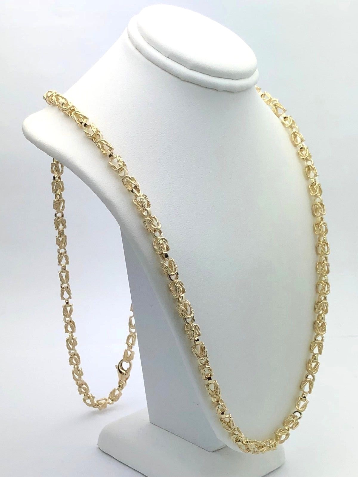 14k Yellow Gold Turkish Link Chain Necklace 30" 5mm 56.5 grams | eBay