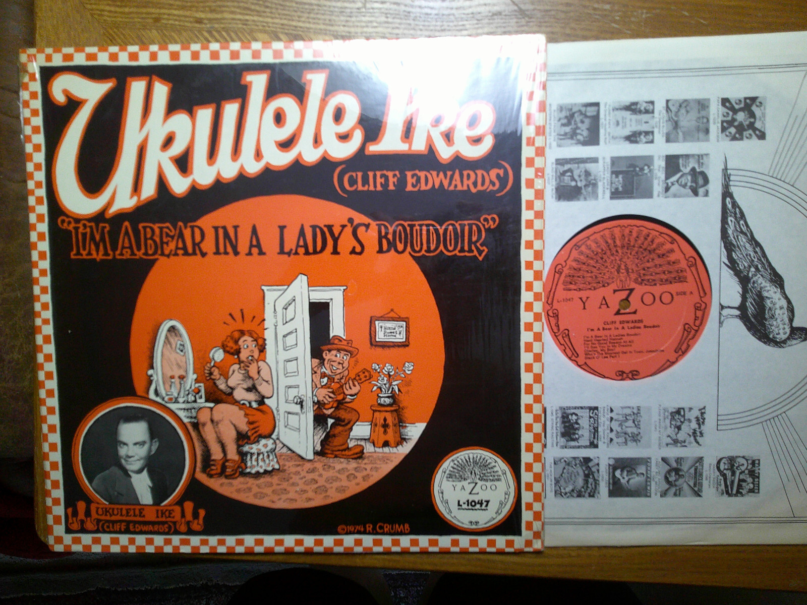 YAZOO LP RECORD 1047/UKULELE IKE (CLIFF EDWARDS)/I'M A BEAR IN A LADY'S ...