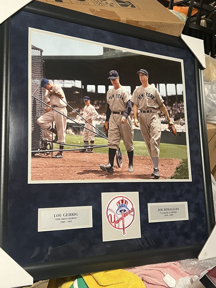 LOU GEHRIG & JOE DIMAGGIO 16 X 20 Framed Photo (1930’s) High Quality | eBay