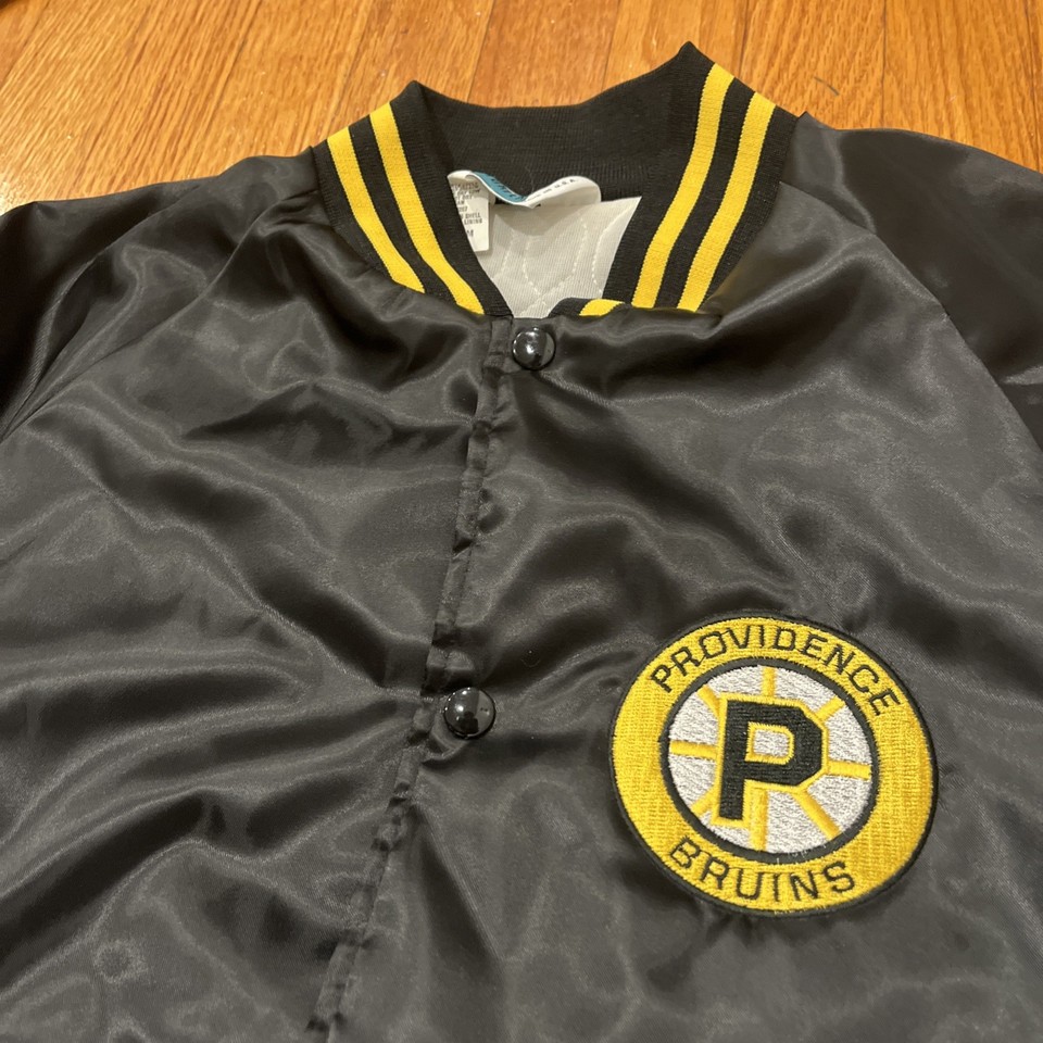Vintage Turfer Providence Bruins Satin Jacket Sz M Starter Boston ...