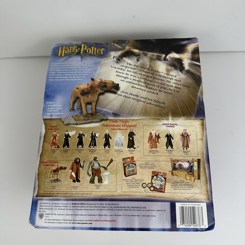 Harry Potter Fluffy Figure Sorcerers Stone Deluxe Creature Collection ...