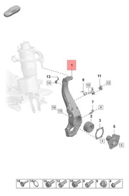 Genuine PORSCHE Taycan Y1A Swivel Mounting Right 9J1407246B | eBay