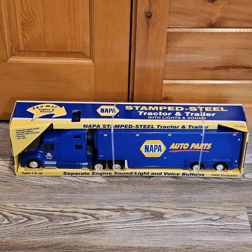 NOS First Gear NAPA 2002 Stamped Pressed Steel Tractor Trailer HAULER02 ...
