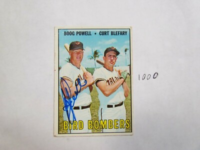 1967 Topps Boog Powell Autographed Signed Baseball Card | eBay