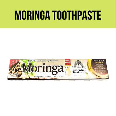 MORINGA Toothpaste, Natural & Organic Ingredients,Fluoride Free ...