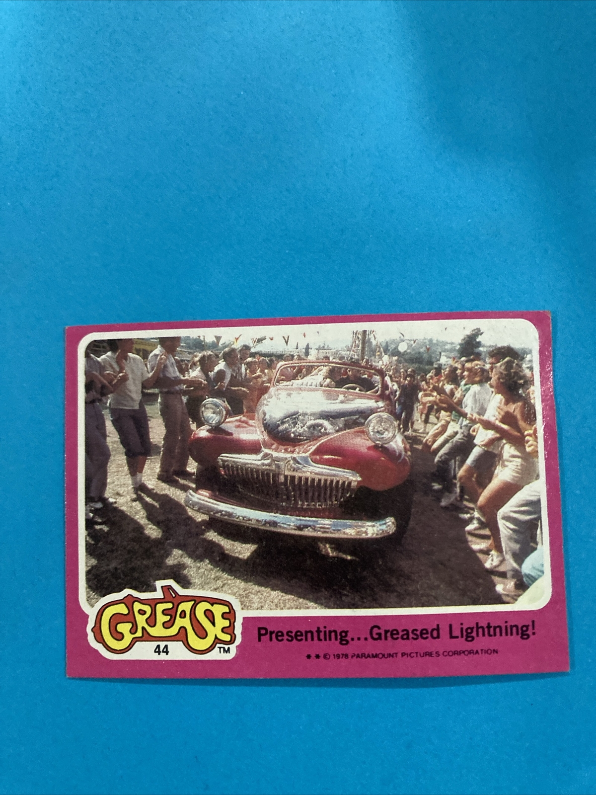 1978 GREASE TRADING CARD #44 Presenting... Greased Lightning | eBay
