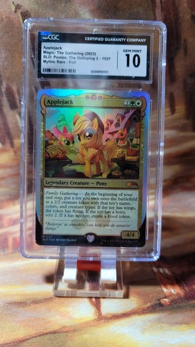 AppleJack FOIL MTG Secret Lair Ponies The Galloping 2 My Little Pony ...