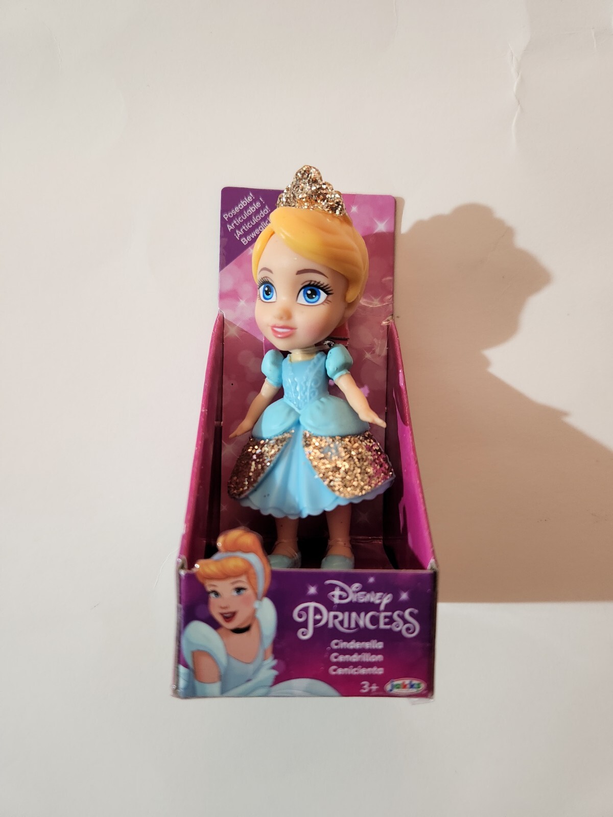 Disney Princess Poseable Mini Doll Toddler Miniature 3.5" Figure Toy ...