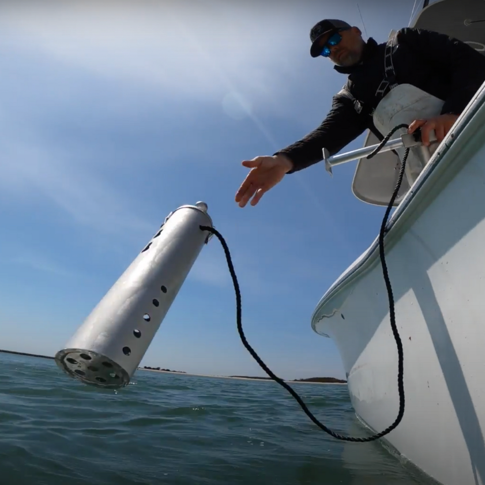 Dev Fishing Trolling Bait Tube Cutter Chum Fish Boat Rod Holder Chummer ...