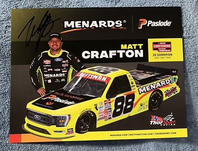 Matt Crafton Signed 2023 Menards Padslode Truck Postcard Hero Card ...